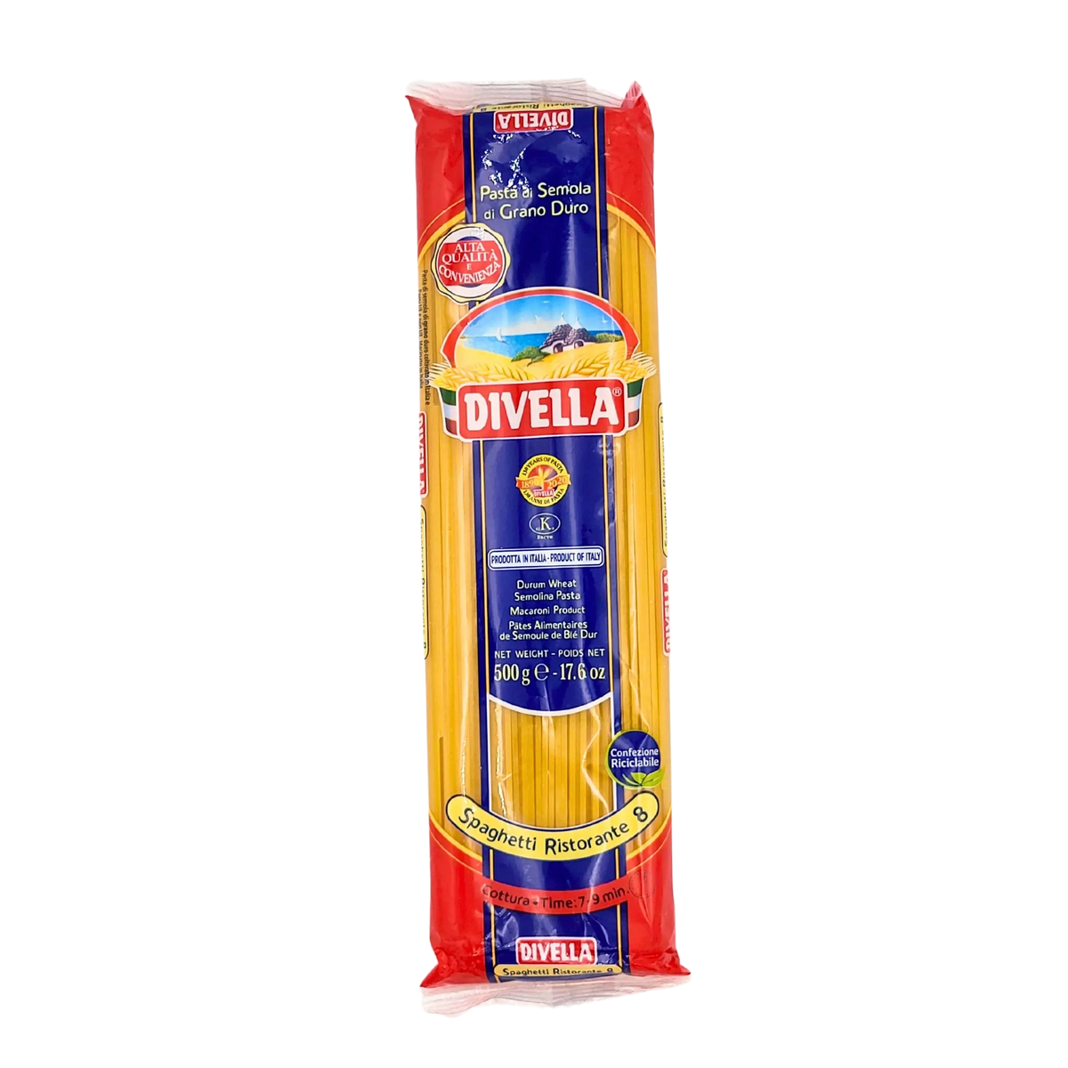 Pâtes Longues - Spaghetti Ristorante N°8 - Divella 500g — EasyGusto.fr