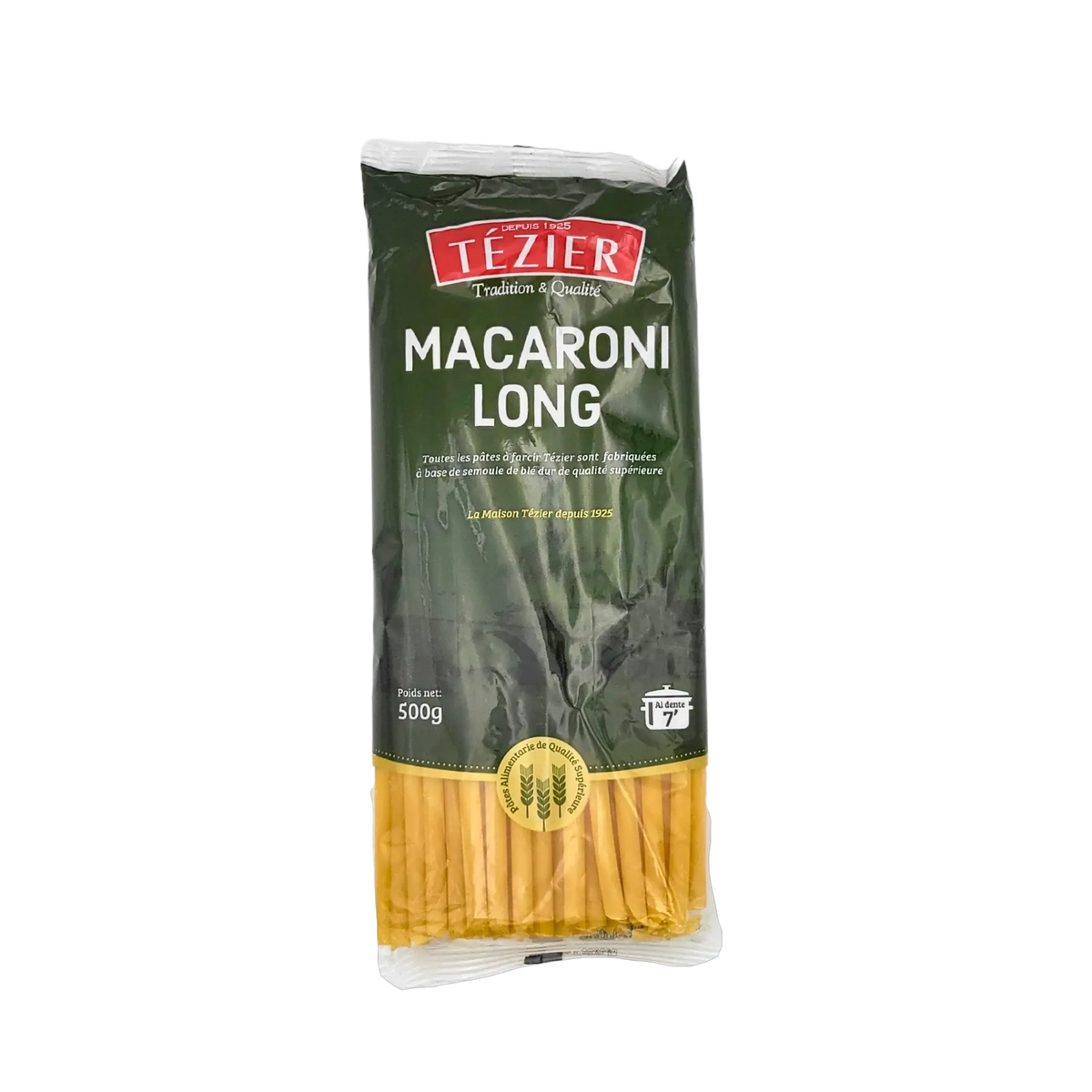 Macaroni Long Tézier - Tradition Française 500 g | Artisanal — EasyGusto.fr
