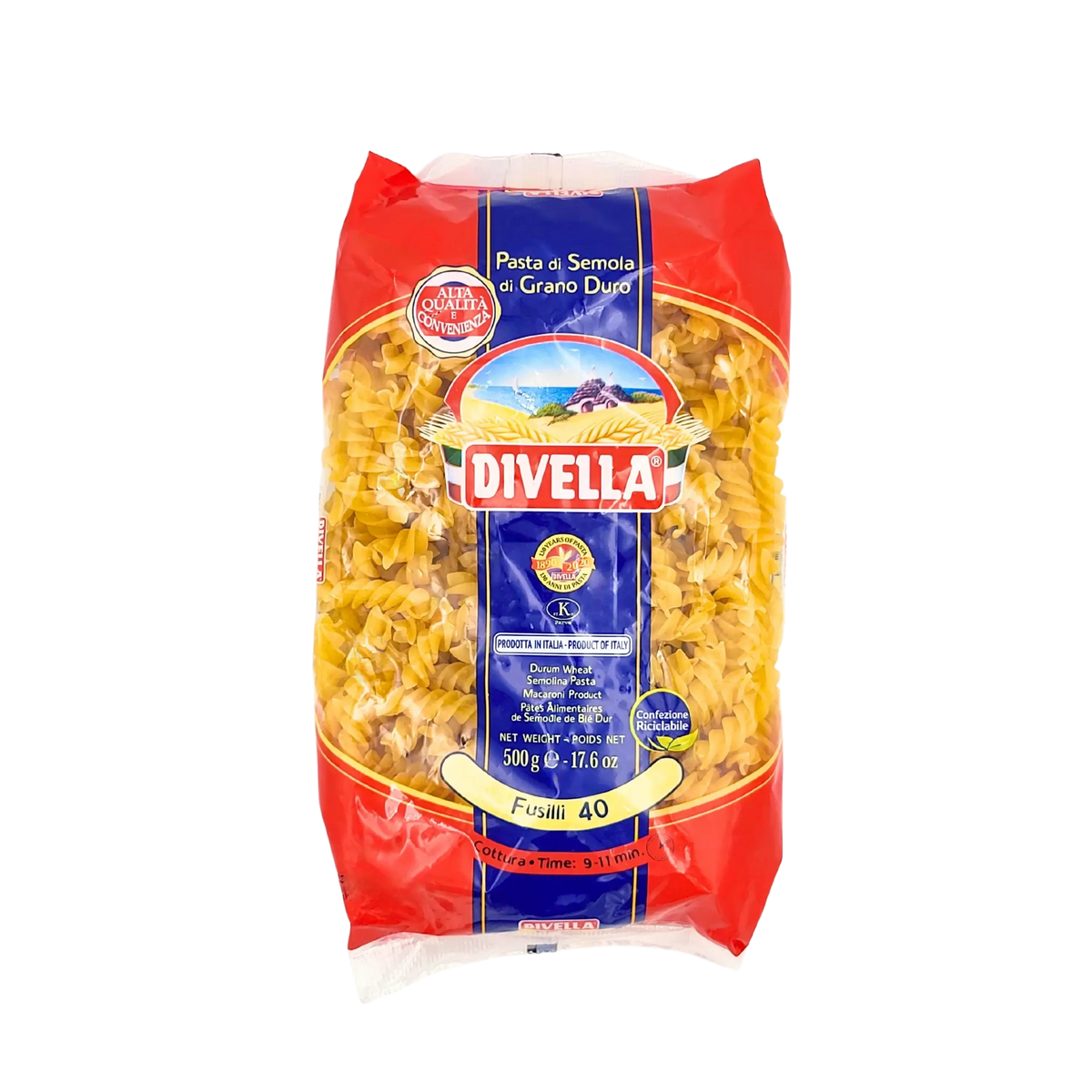 Pâtes Courtes - Fusilli Divella - 500g — EasyGusto.fr