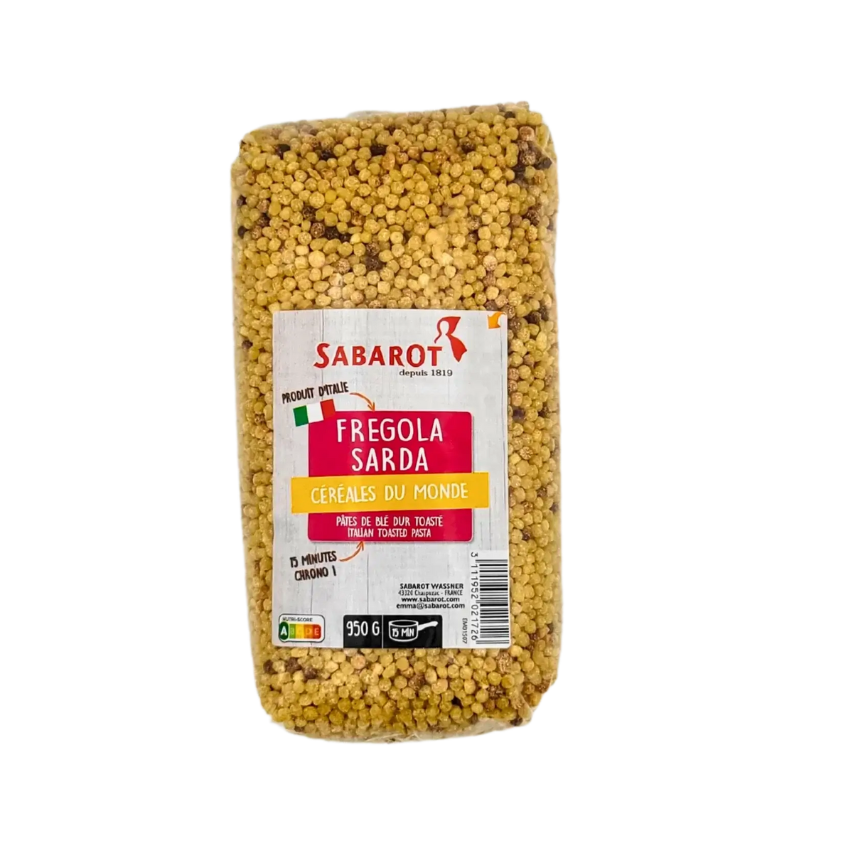 Pâtes pour Soupe - Fregola Sarda - Sabarot - 950g — EasyGusto.fr