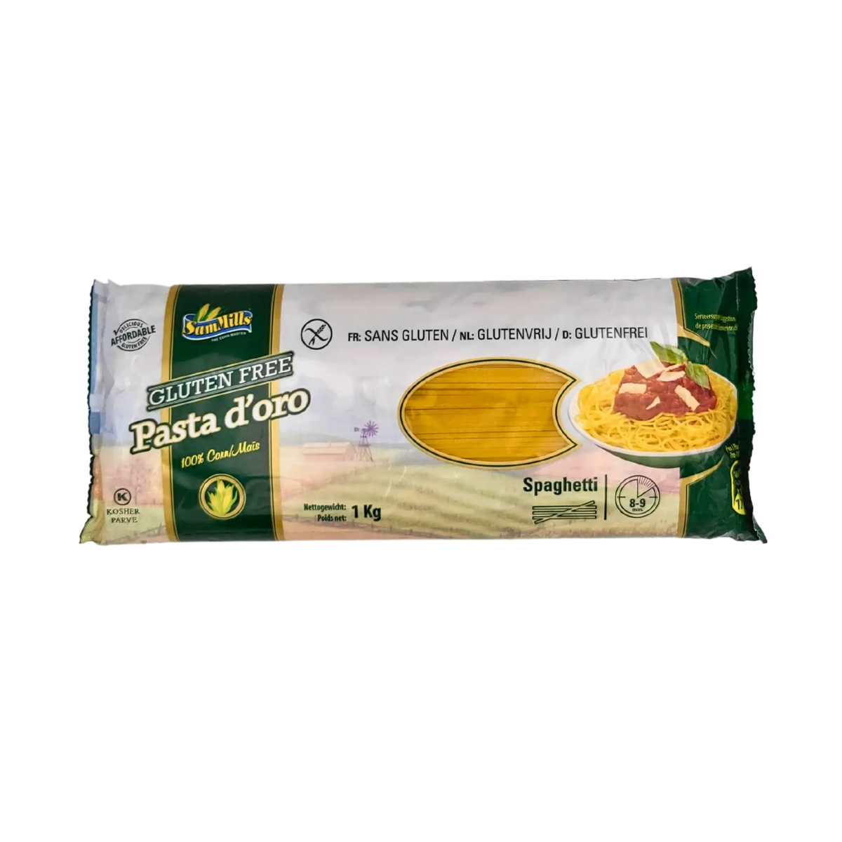 Spaghetti Sam Mills 100 % Maïs Sans Gluten (1 kg) – Pâtes Rapides ...