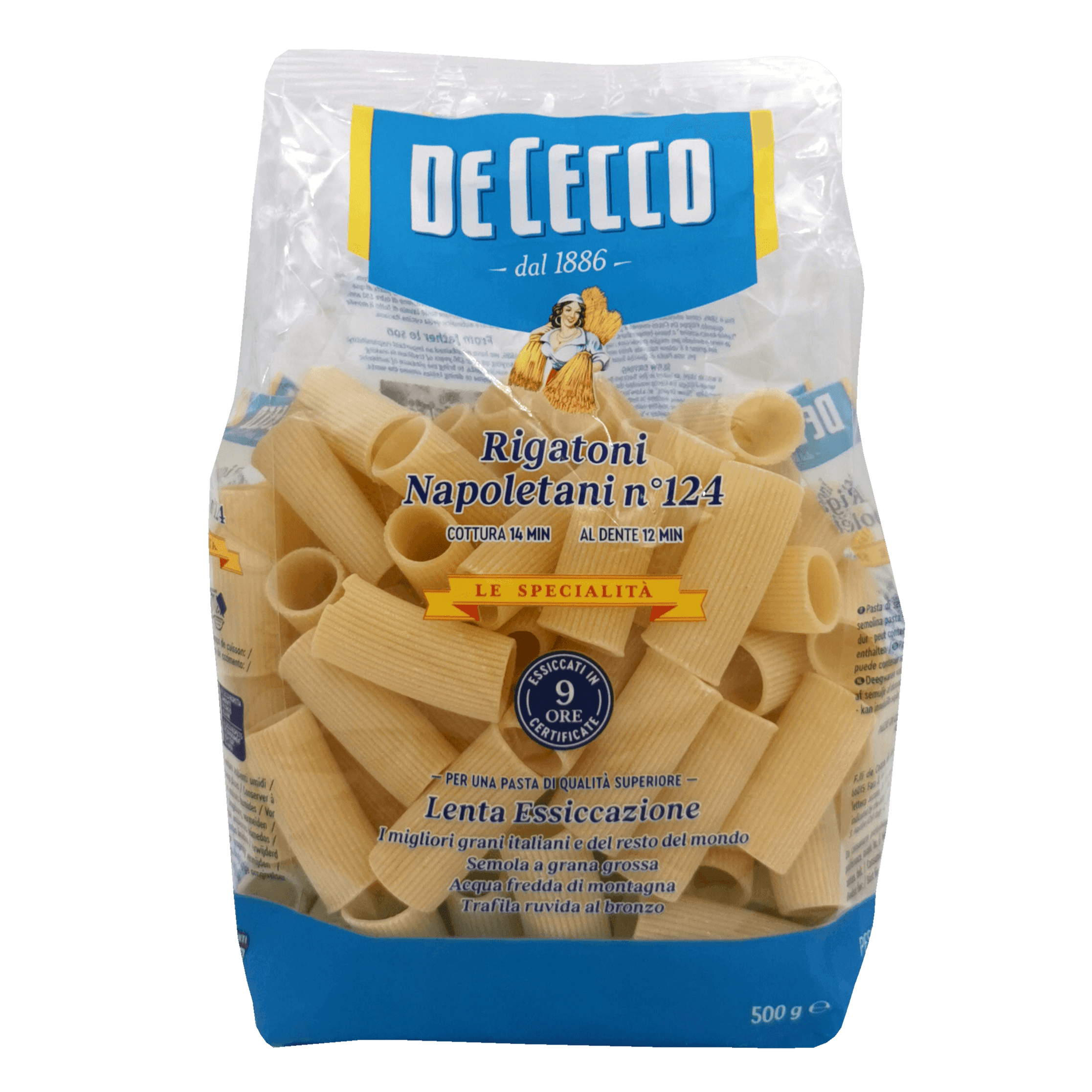 Pâtes Rigatoni Napoletani Dececco 500g | EasyGusto.fr